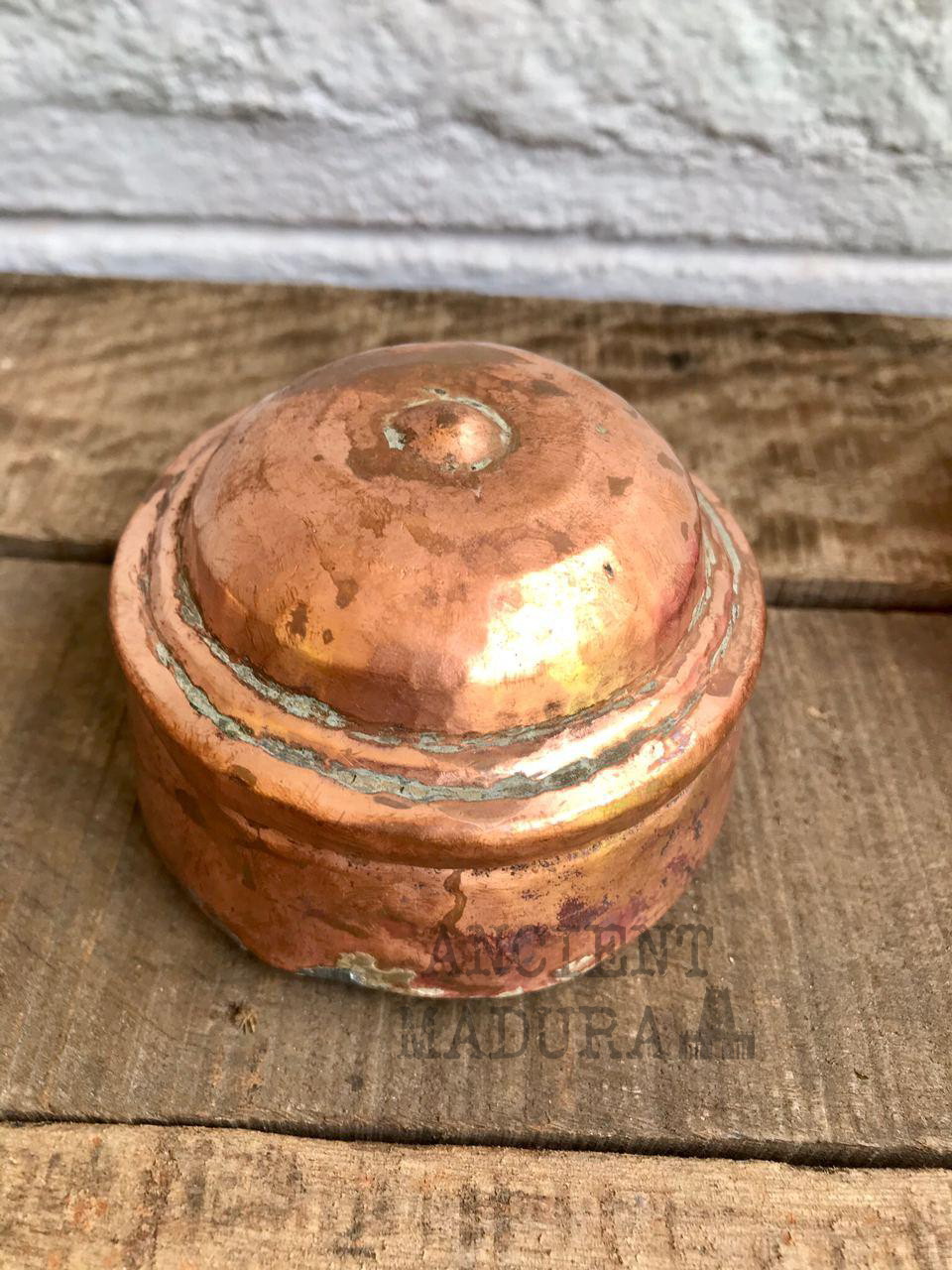 Set of 2 Copper Boxes - Ancient Madurai