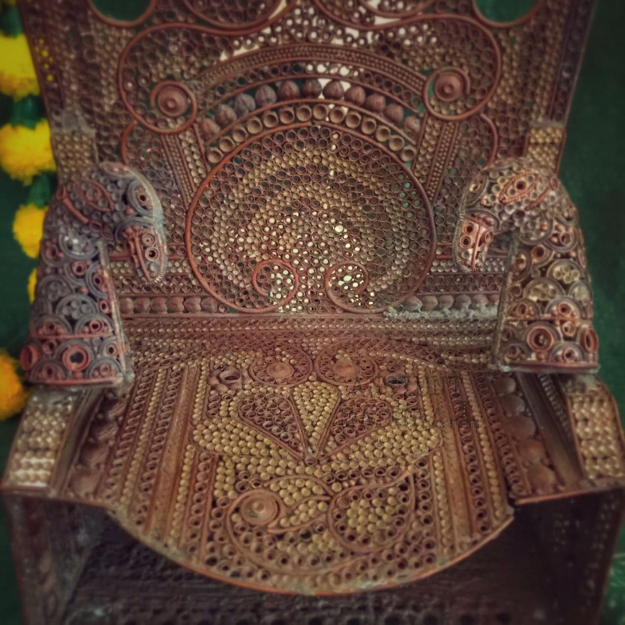 Copper Work with Pooja Platform - Ancient Madurai